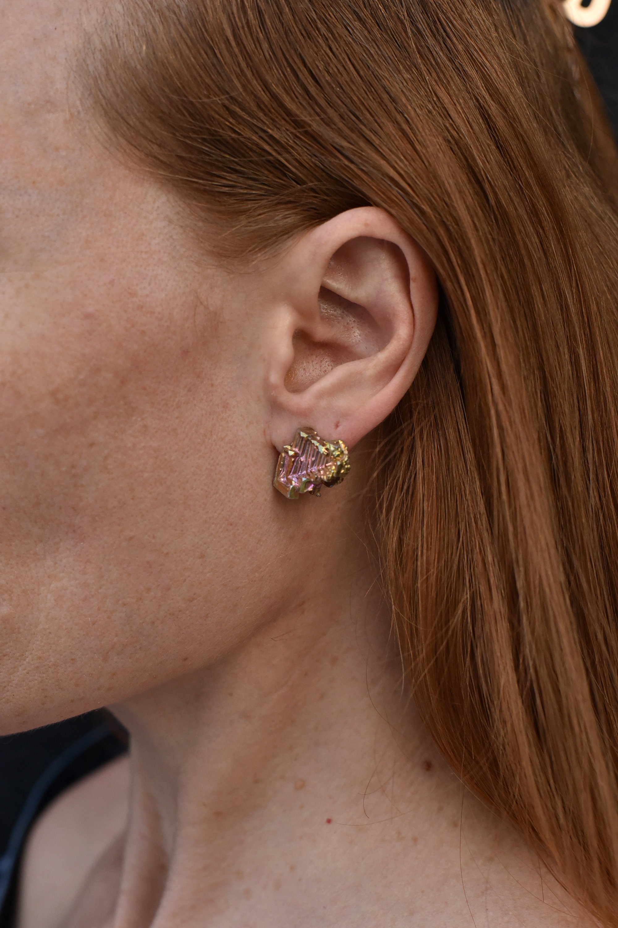 Vice Single Stud Statement Earring.unique Crystals Made From - Etsy Canada