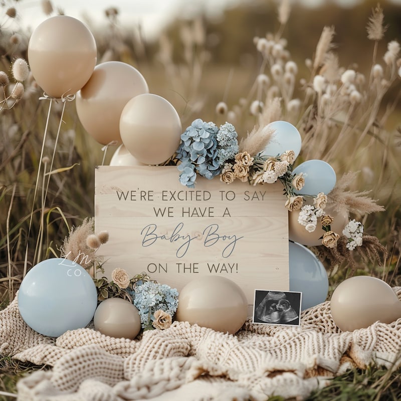 Baby Boy Balloon Confetti - Etsy