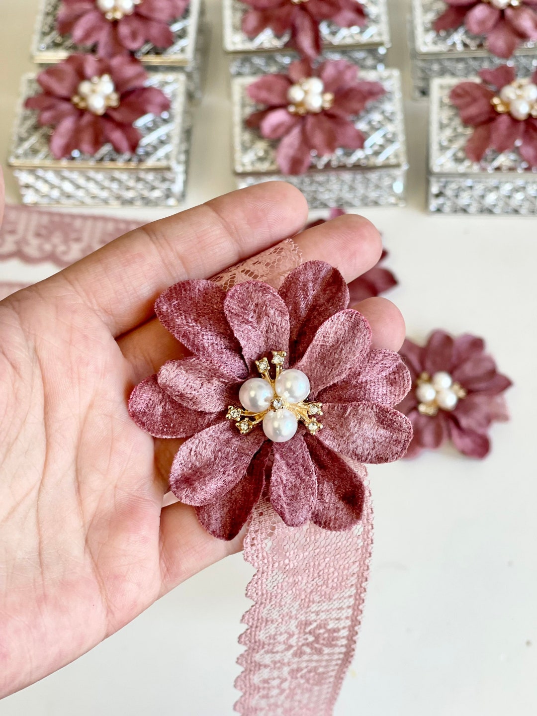 Wedding Corsages Wrist Corsage Rustic Wedding Corsage Dusty - Etsy