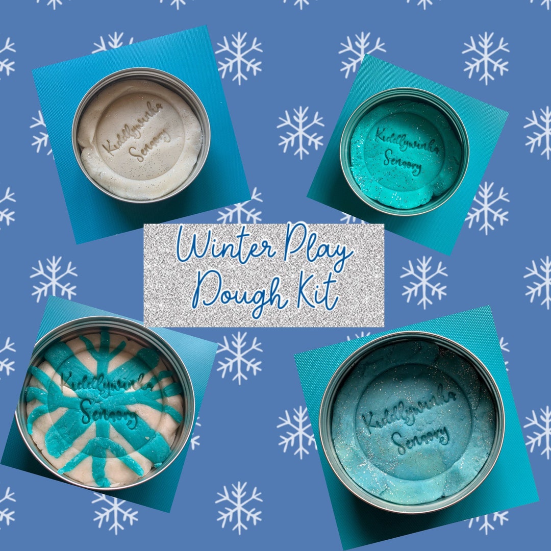 Winter Play Dough Kit - Etsy