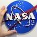 NASA Circle Logo 1 Color Version SVG Cricut File Svg, Nasa Cut File ...