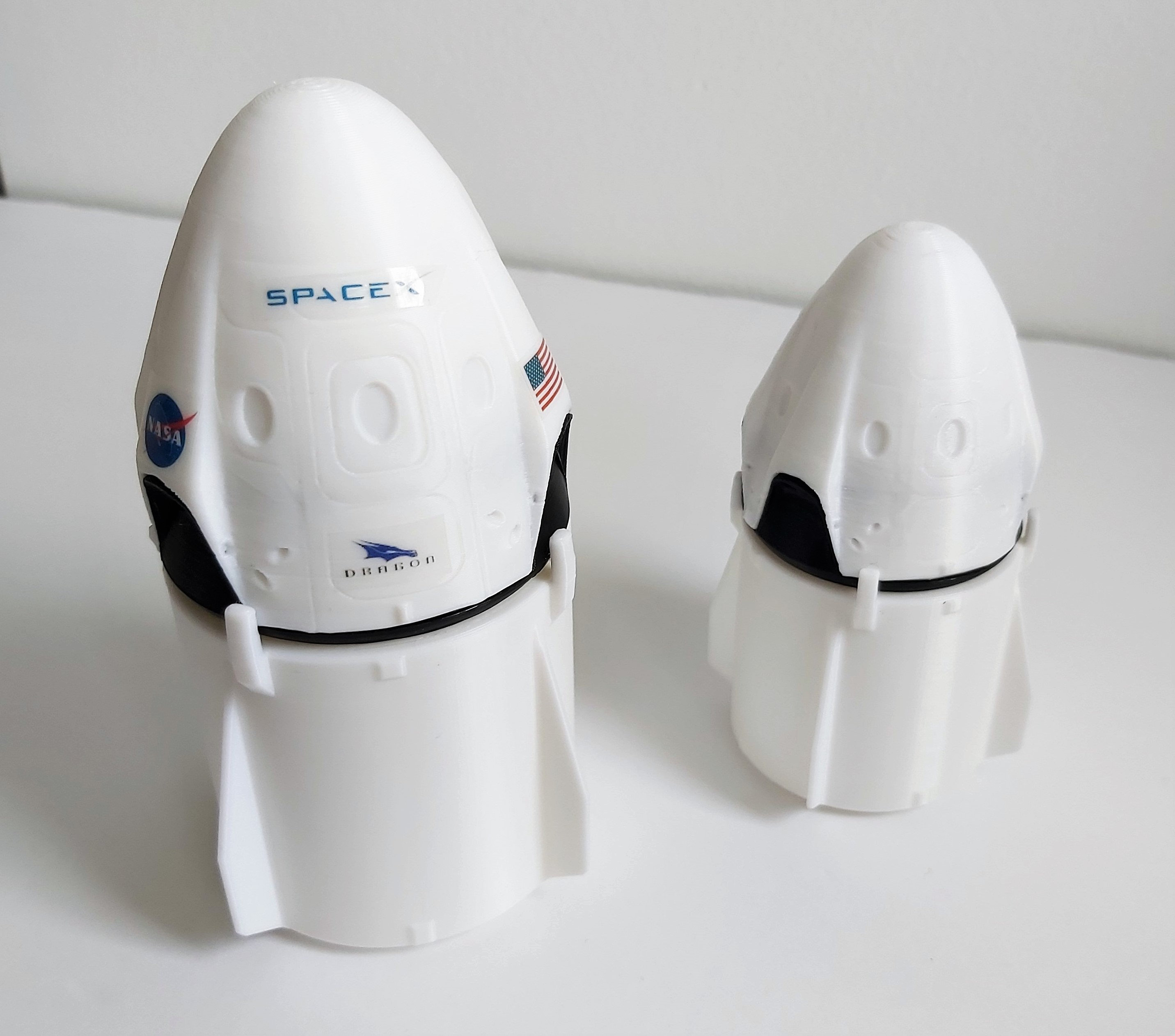 Spacex Crew Dragon Capsule Model V3 615 Tall | Etsy