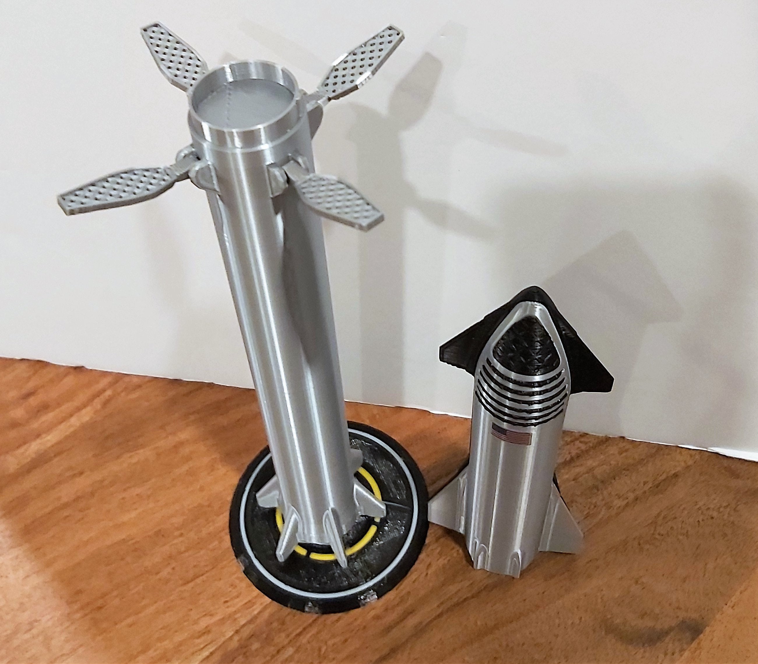 Starship & Super Heavy Rocket Model Ver2 15"-45" 1:100 Scale, Heat ...