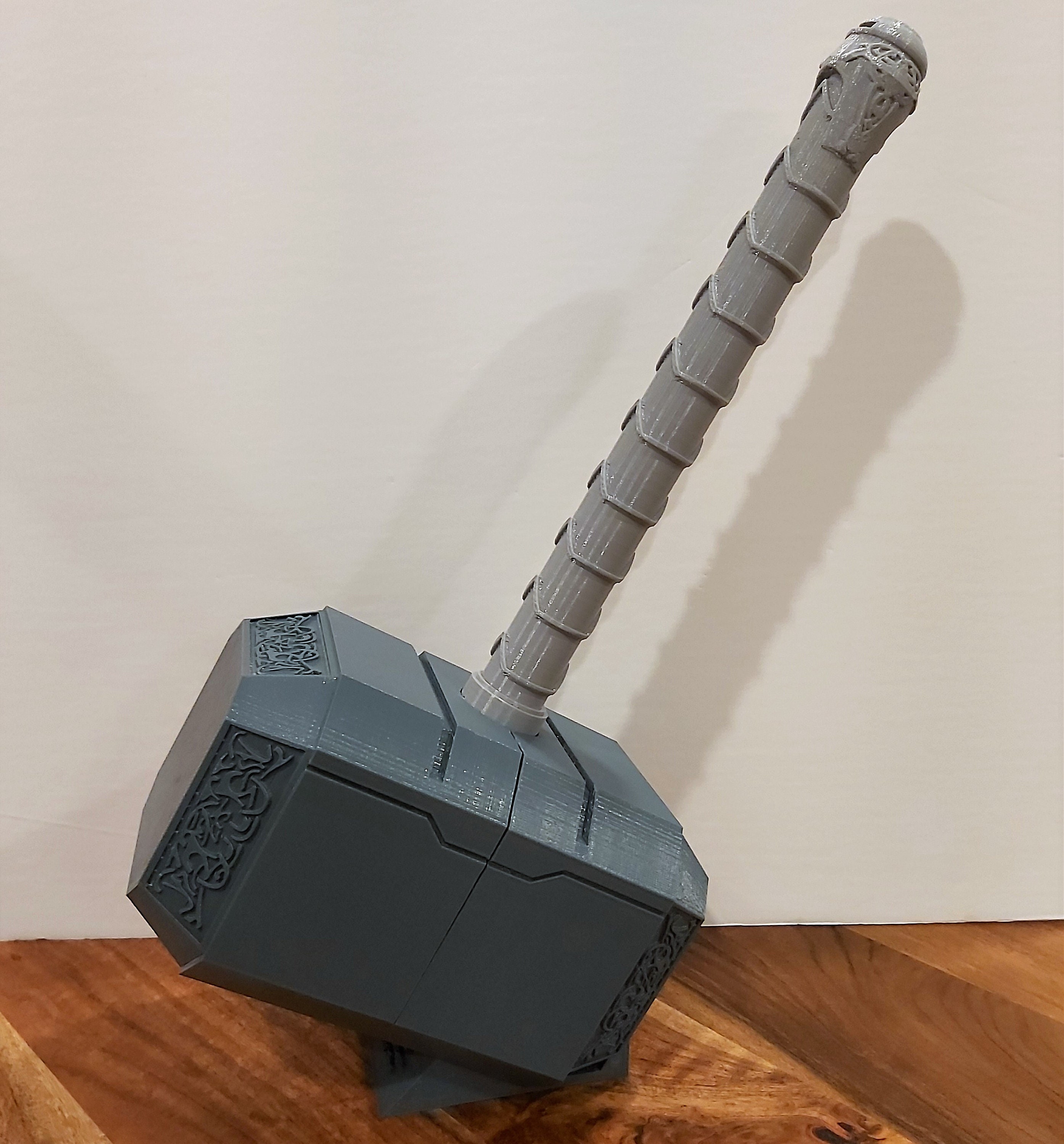 Mjolnir Thor Hammer Raw 3D Printed Full Scale Prop | Etsy