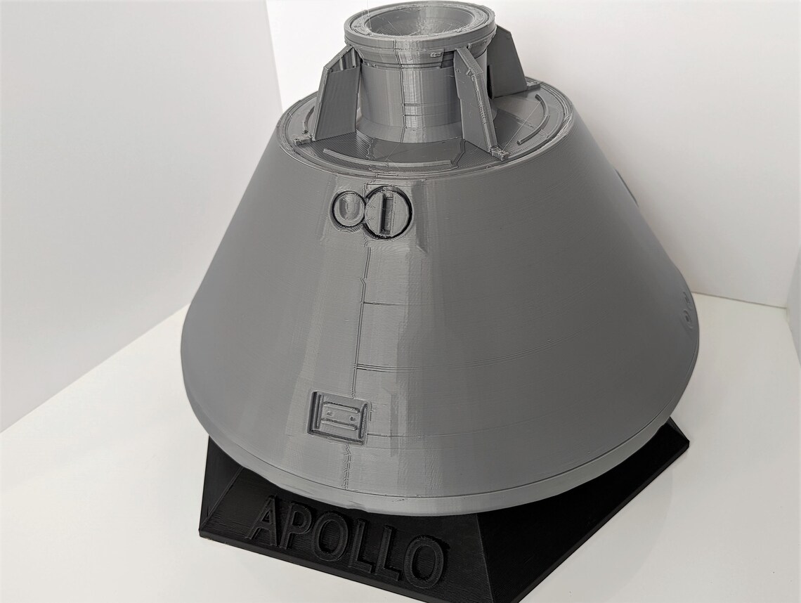 NASA Apollo Command Module - LARGE MODEL 1:10-30 Scale 4-18" Wide Model ...