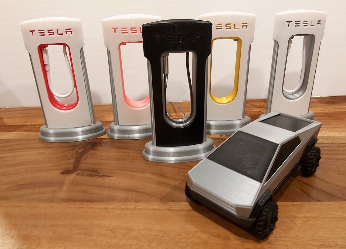 Tesla Cyber Supercharger Phone Charger 5.5-12 Inches | Etsy Tesla Cyber Supercharger Phone Charger 5.5-12 Inches | Etsy