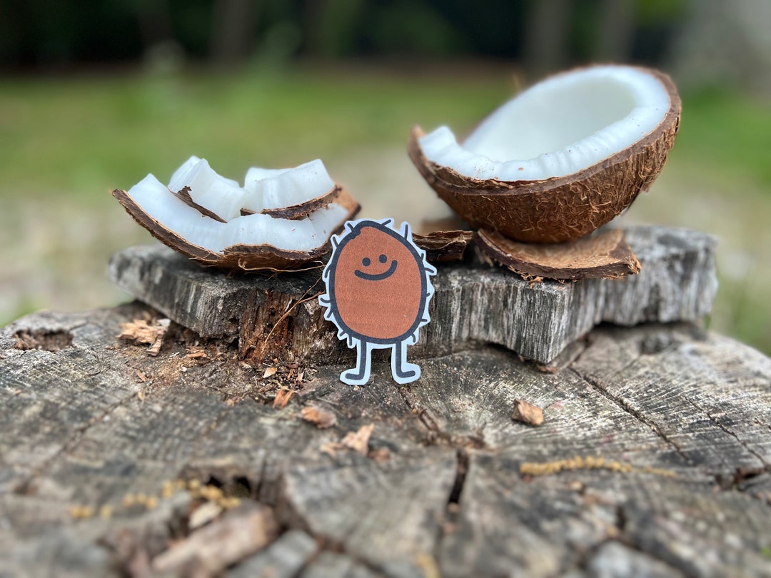Carl Coconut Sticker - Etsy