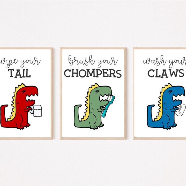 Dinosaur Bathroom - Etsy