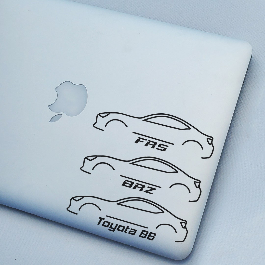 BRZ FRS 86 Silhouette Vinyl Decals - 4, 6 & 8 Inches - Etsy