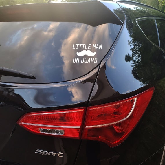 Little Man on Board Vinyl Decals 4 6 & 8 Inches - Etsy