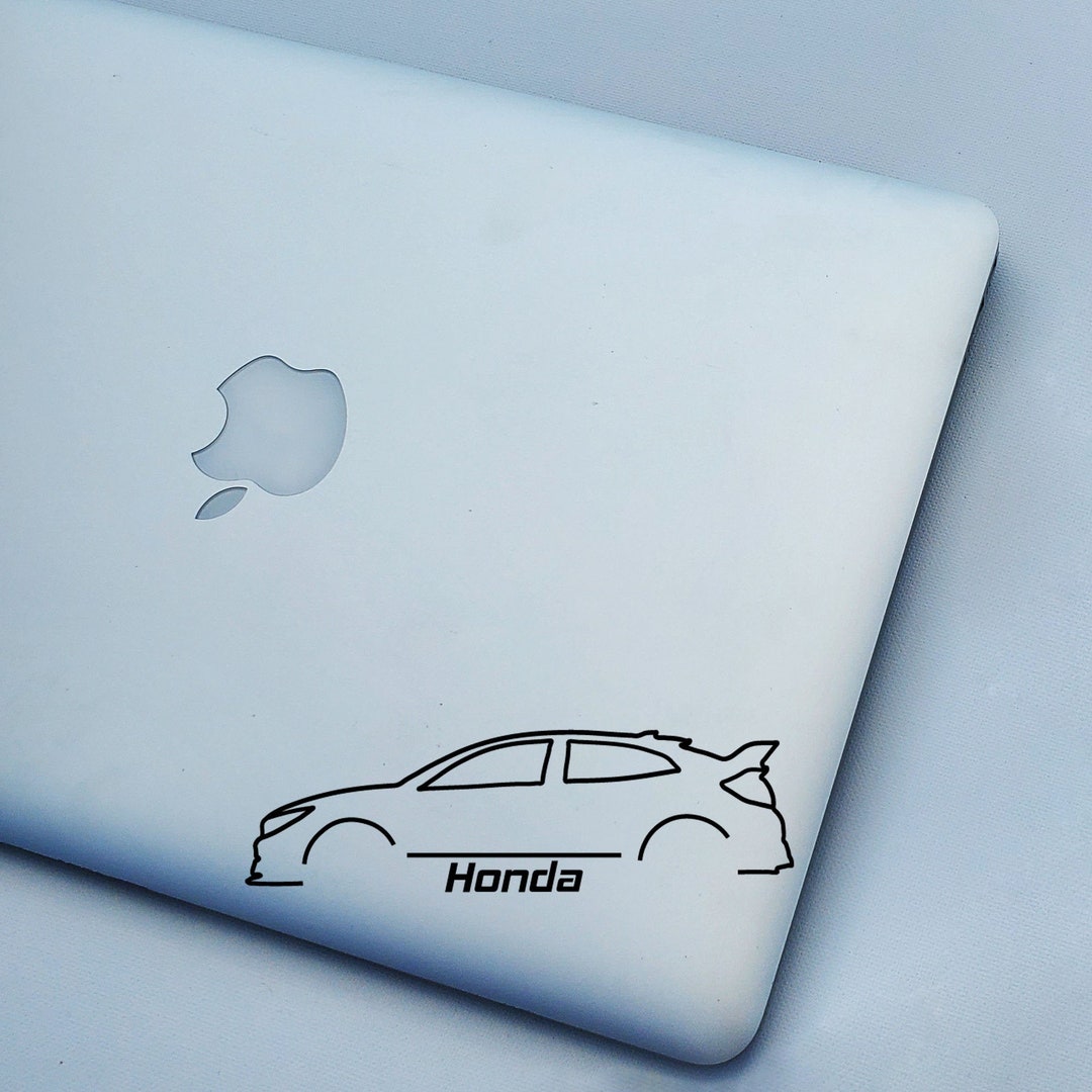 Honda Civic Type R Silhouette Vinyl Decals 4, 6 & 8 Inches - Etsy