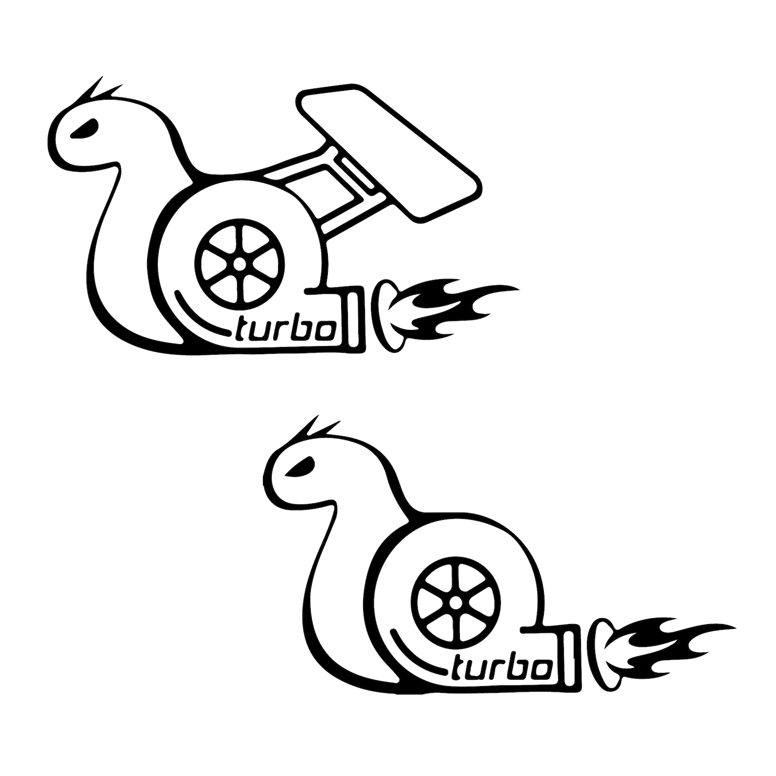 Turbo Snail Vinyl Decals 4 6 & 8 Inches - Etsy