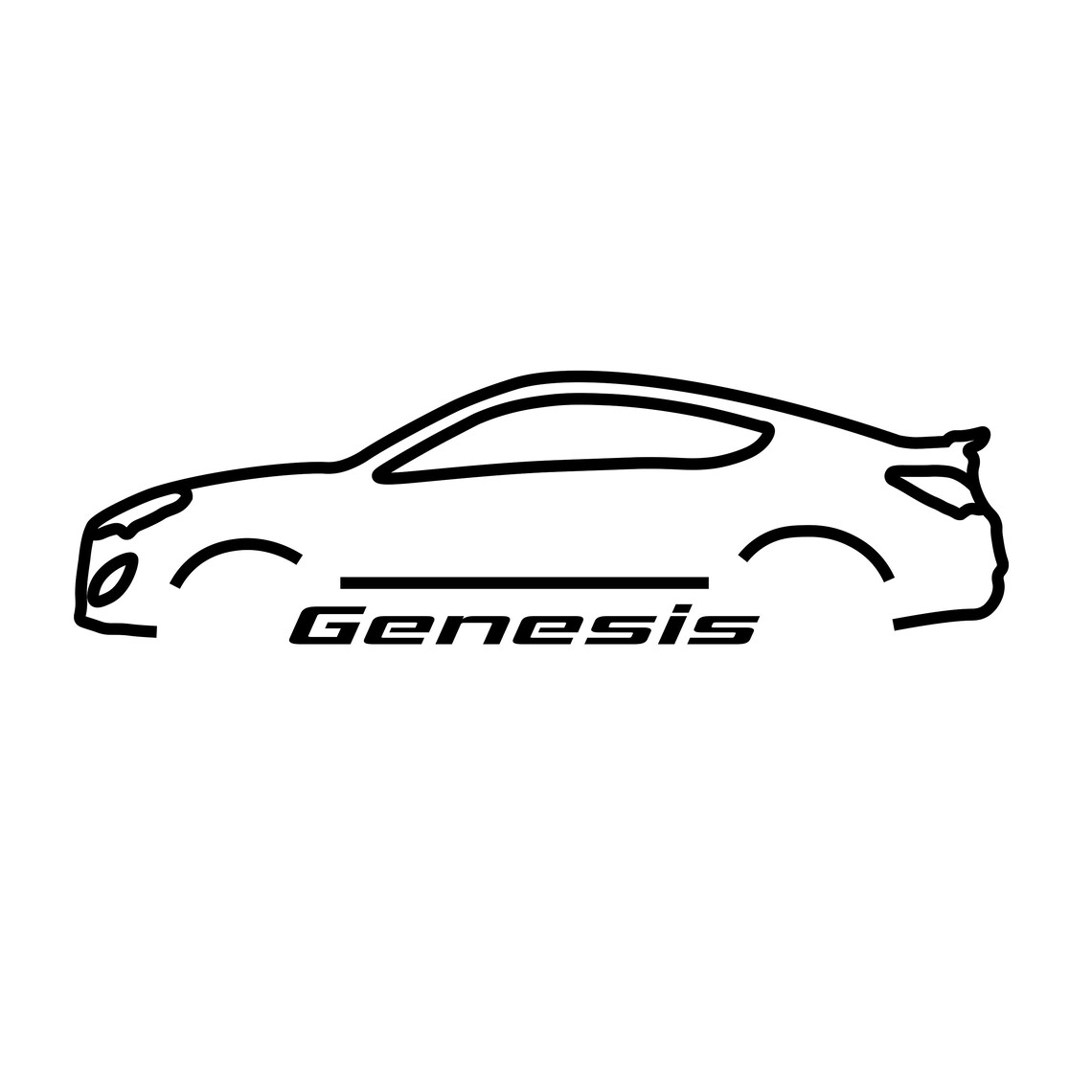 Hyundai Genesis Silhouette Vinilo Calcomanías 4, 6 & 8 pulgadas - Etsy ...