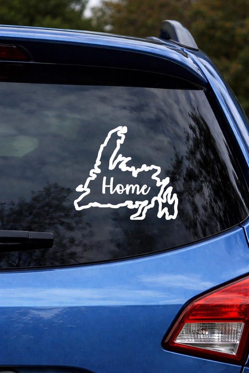 Newfoundland HOME Map Vinyl Decal | NFLD Sticker - Etsy