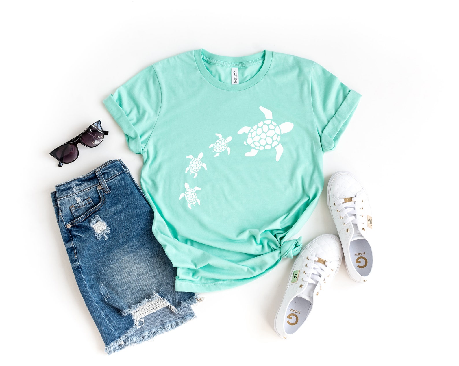 SEA TURTLE SHIRT Sea Turtle Family Tee Summer Shirt Beach | Etsy