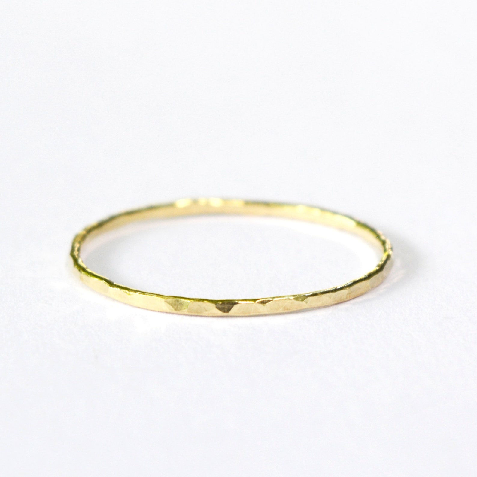 14k Solid Gold Stacking Ring, Stacking Ring, Solid Gold Stacking Ring ...