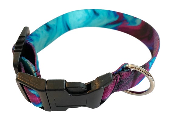 Multi Colored Dog Collar With Black Snap Buckle Hardware Well - Etsy