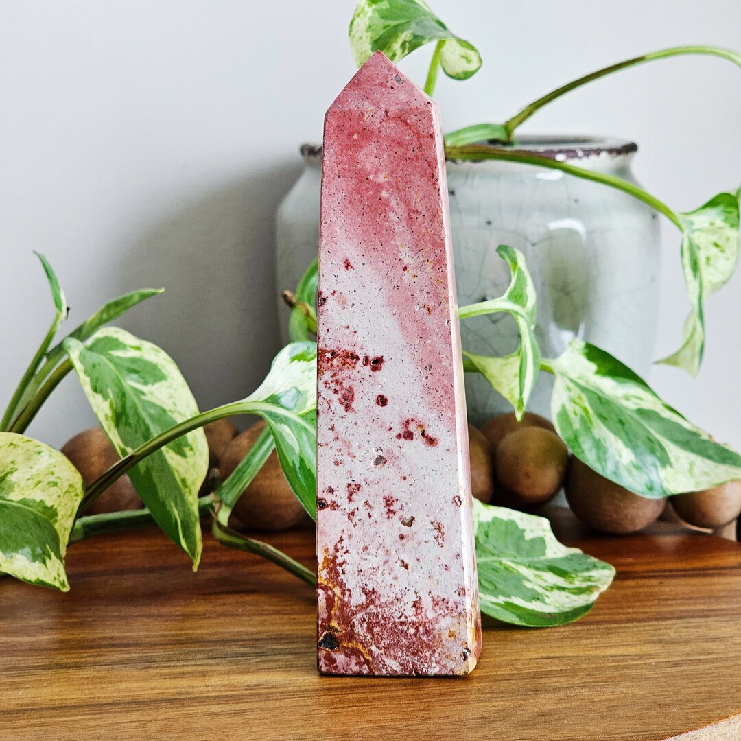 Pink Polychrome Jasper Tower Indonesia Mined Crystal - Etsy