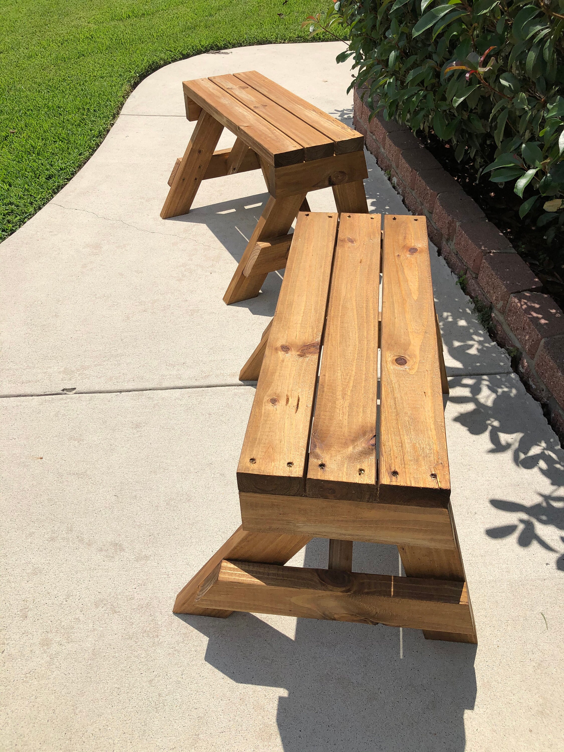 Rustic Outdoor Bench Seats - Handcrafted