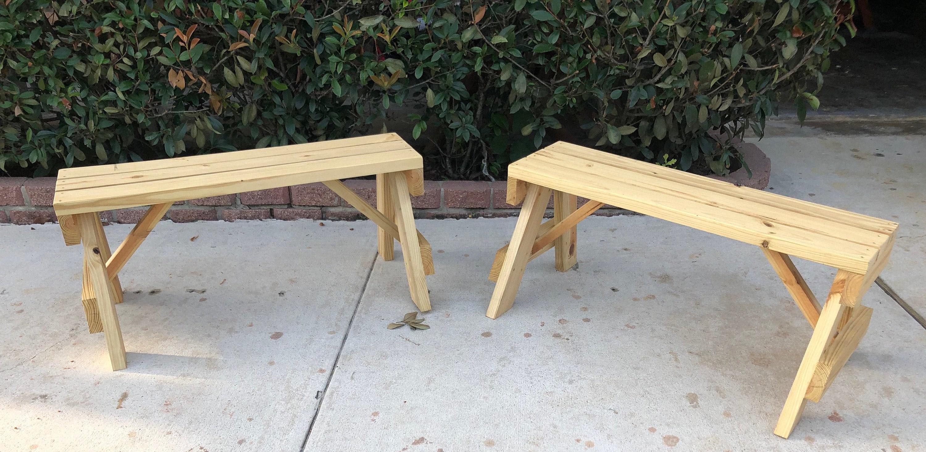 Rustic Outdoor Bench Seats - Handcrafted