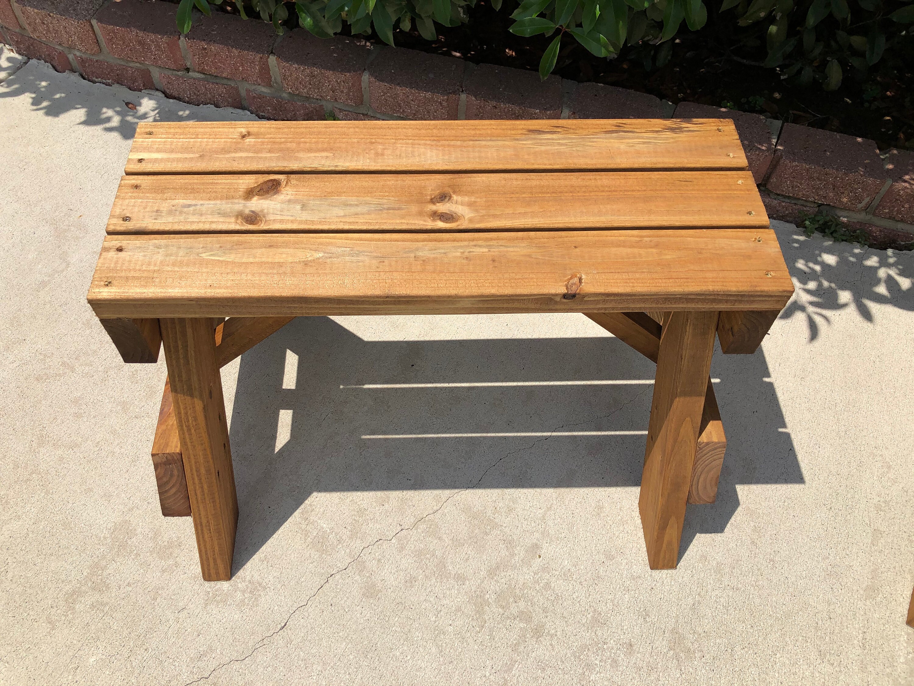 Rustic Outdoor Bench Seats - Handcrafted