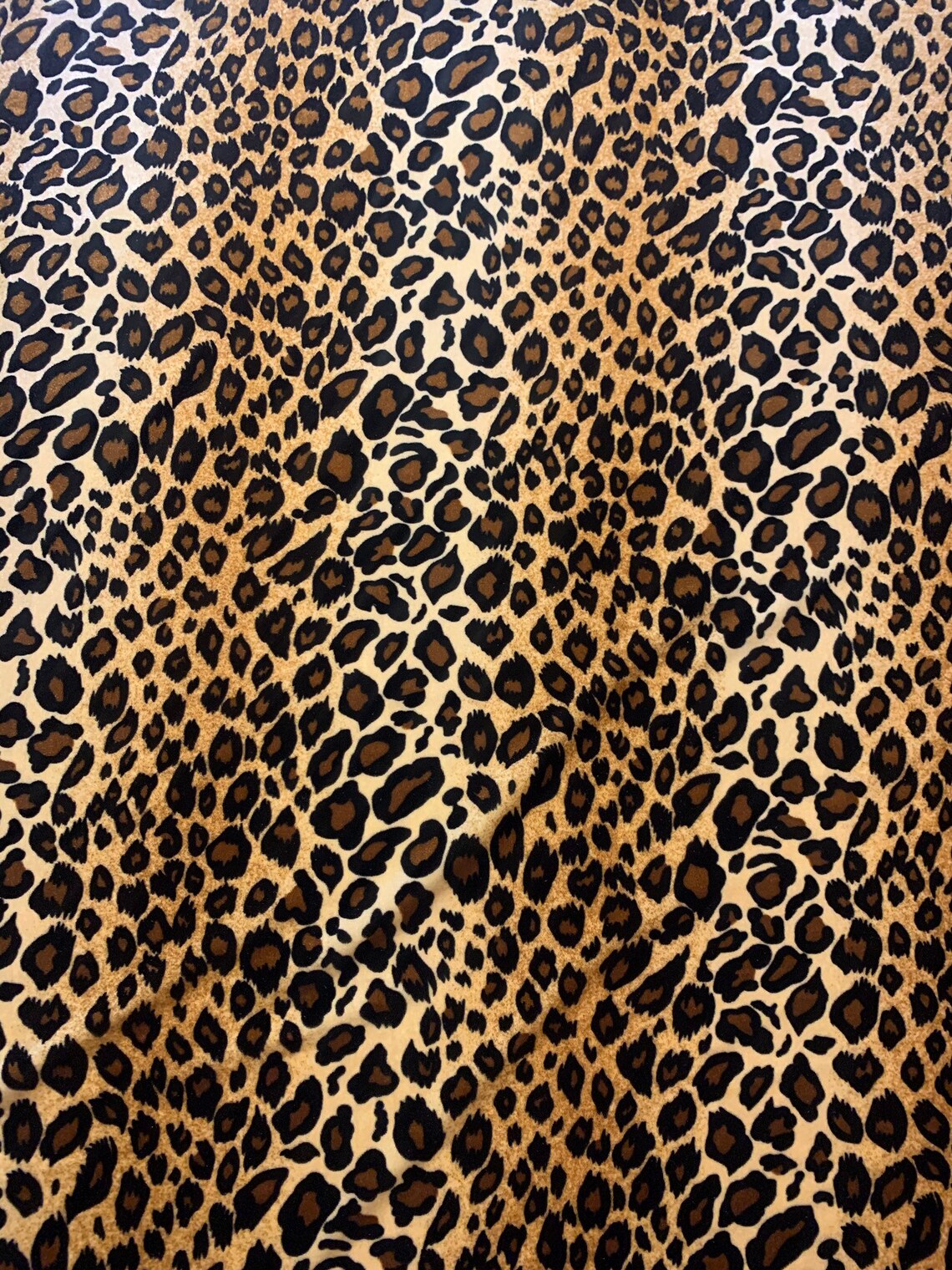 Leopard Printed Fabric Leopard Design Print Stretch Velvet - Etsy