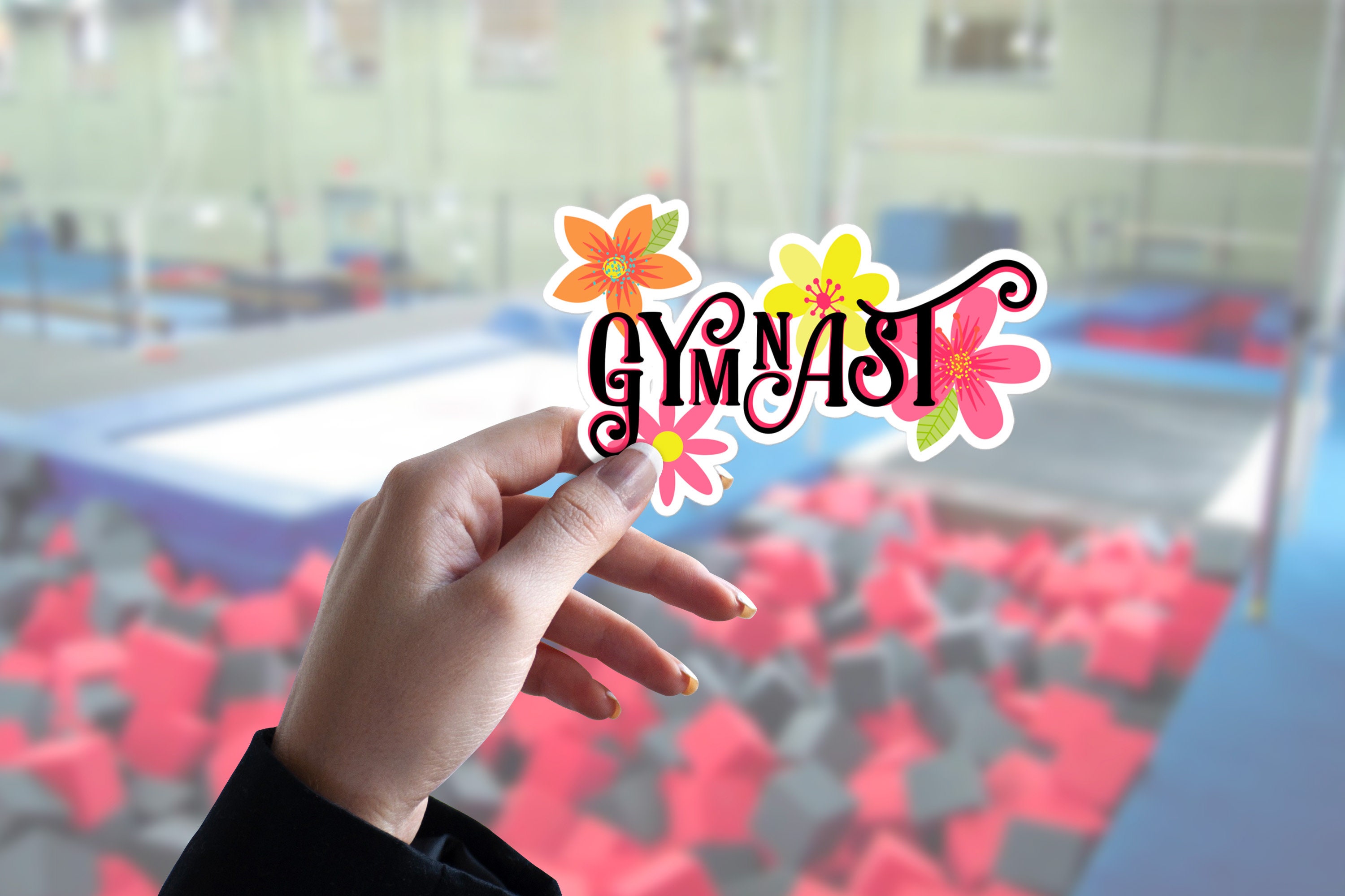 Gymnastics Sticker, Gymnastics Gifts, Birthday Gift, Gift for Girls, - Etsy