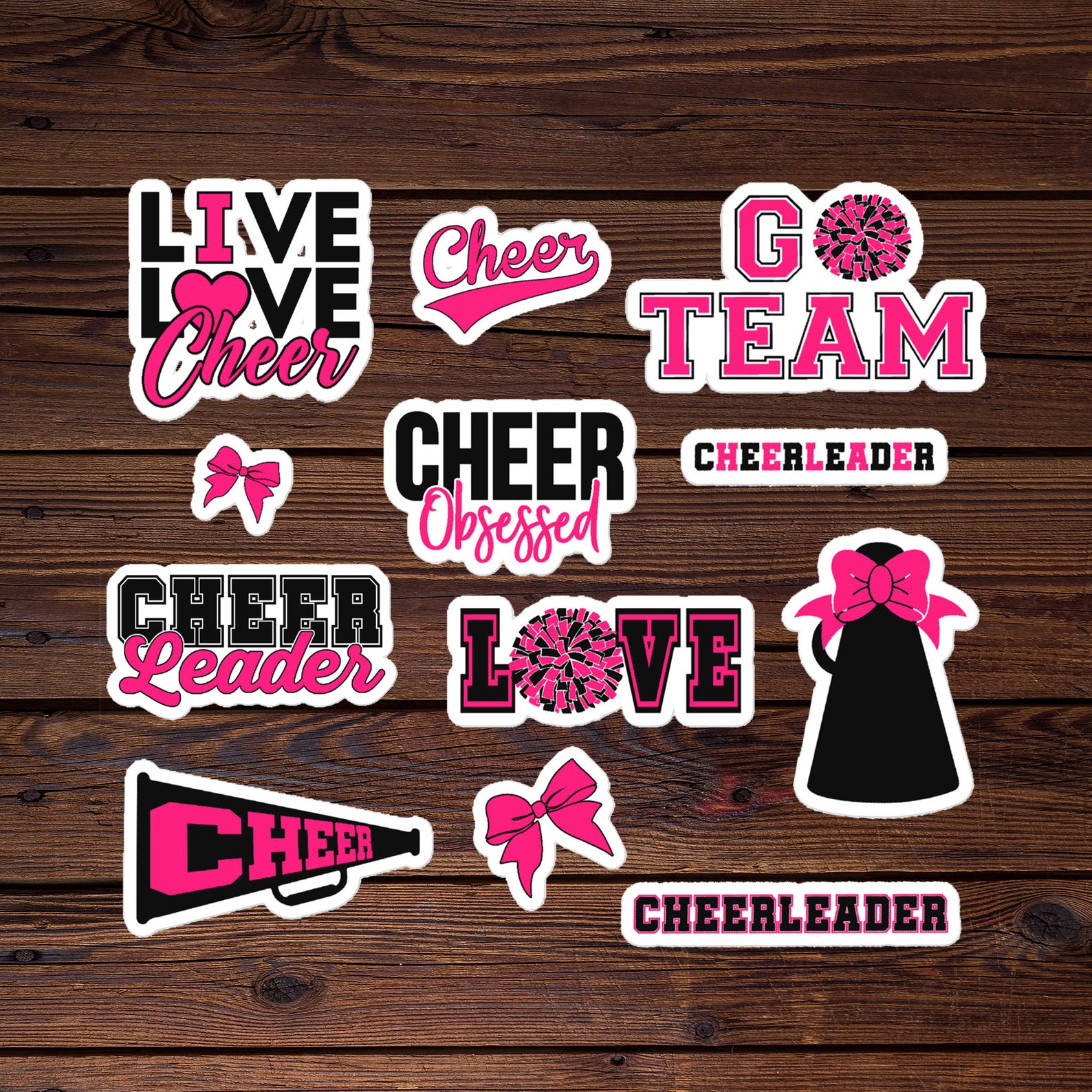 Cheer Sticker Pack, Cheerleader Gifts, Birthday Gift, Best Friend Gifts ...