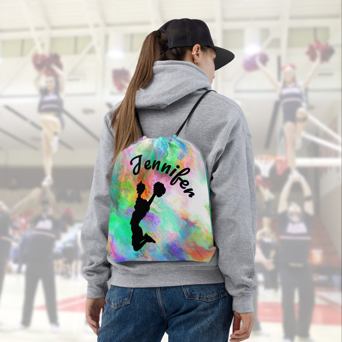 Personalized, Drawstring Backpack, Cheerleading, Birthday Gift, Best ...