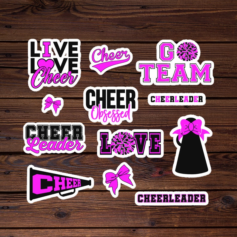 Cheer Sticker Pack, Cheerleader Gifts, Birthday Gift, Best Friend Gifts ...