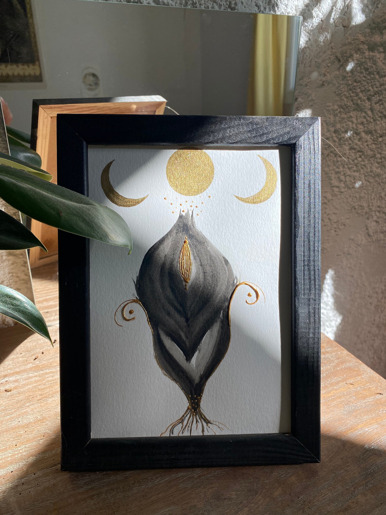 Unique Original Watercolor Painting Yoni Art Vulva Woman - Etsy
