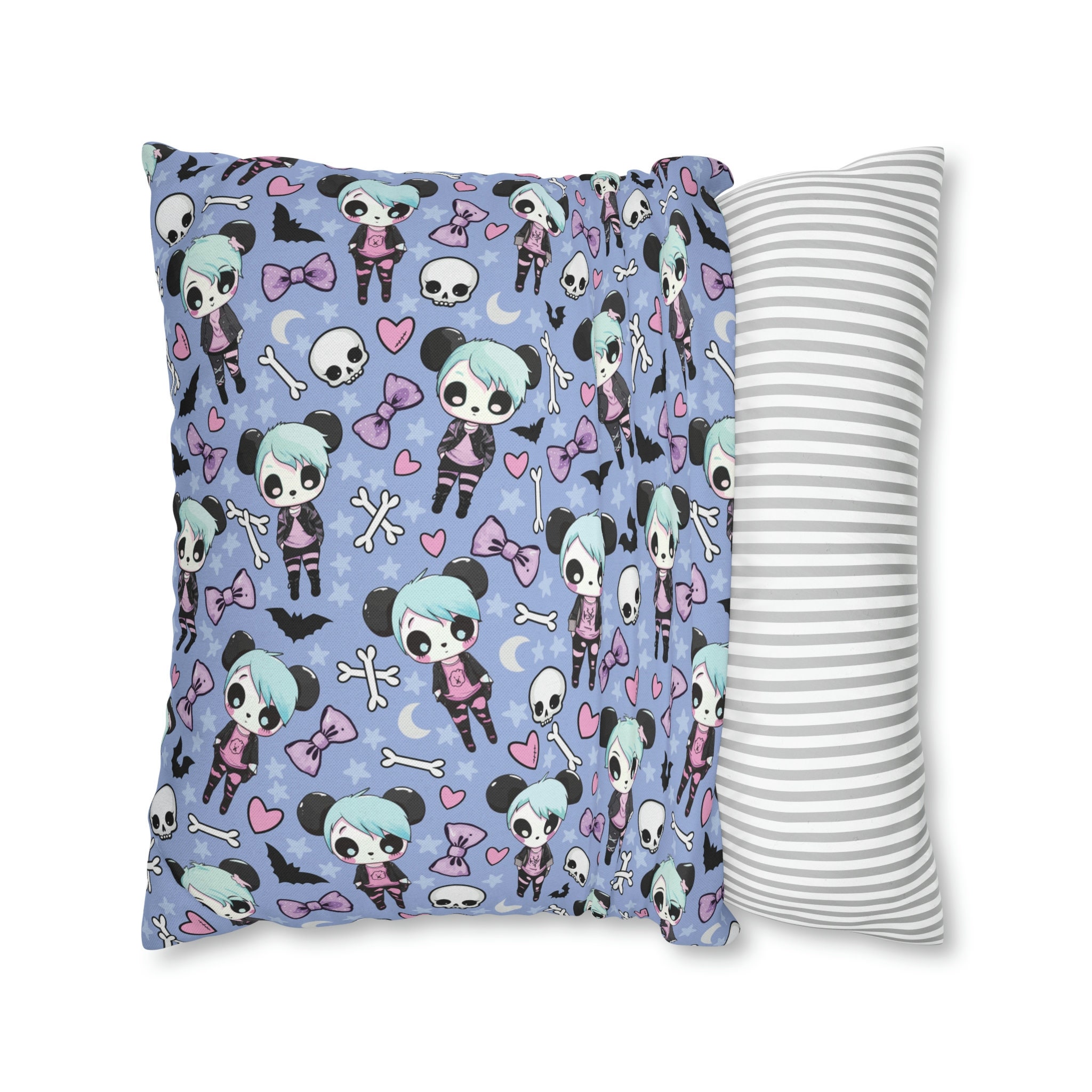 Panda Girls Pillow Case Pastel Goth Cute Kawaii Punk Decor - Etsy