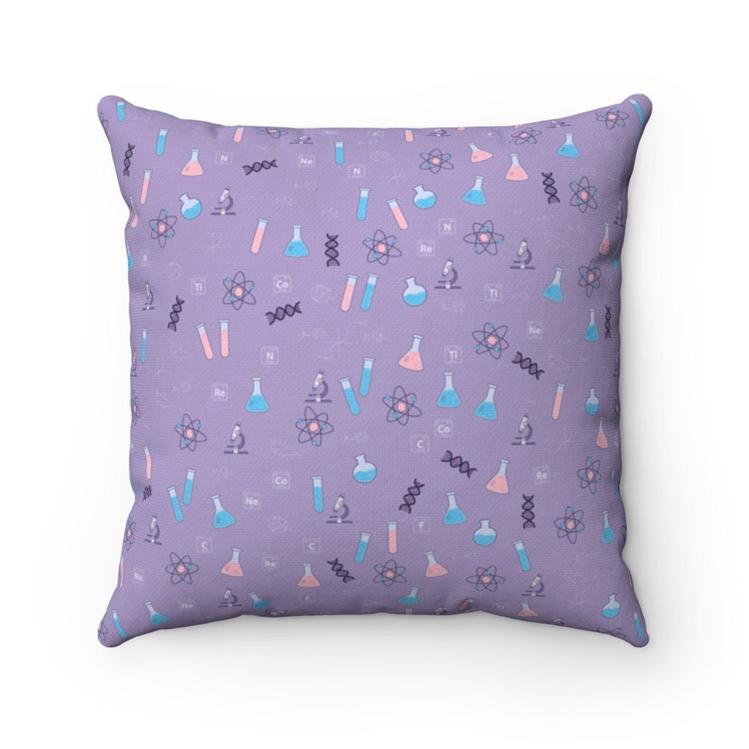 Pastel Science Pillow Cover Case - Cute Pink Kawaii Girly Scientist Lab ...
