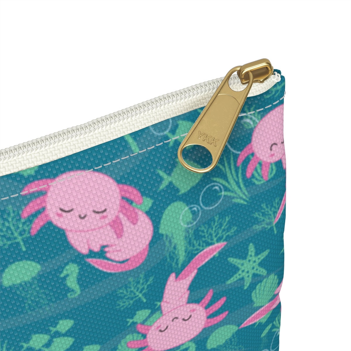Kawaii Axolotl Makeup Bag Accessory Pouch Cute Pastel Pink - Etsy