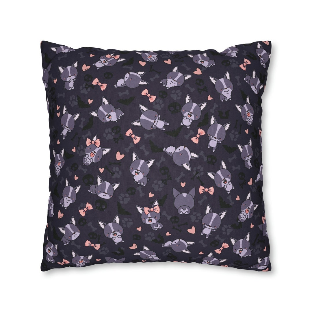 Pastel Goth Corgi Dogs Pillow Case Spooky Cute Kawaii Punk Creepy ...