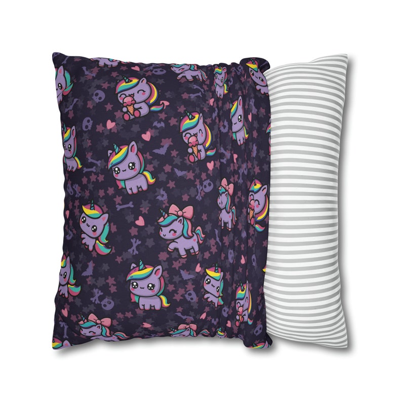Pastel Goth Kawaii Unicorn Pillow Case Spooky Cute Punk Emo - Etsy