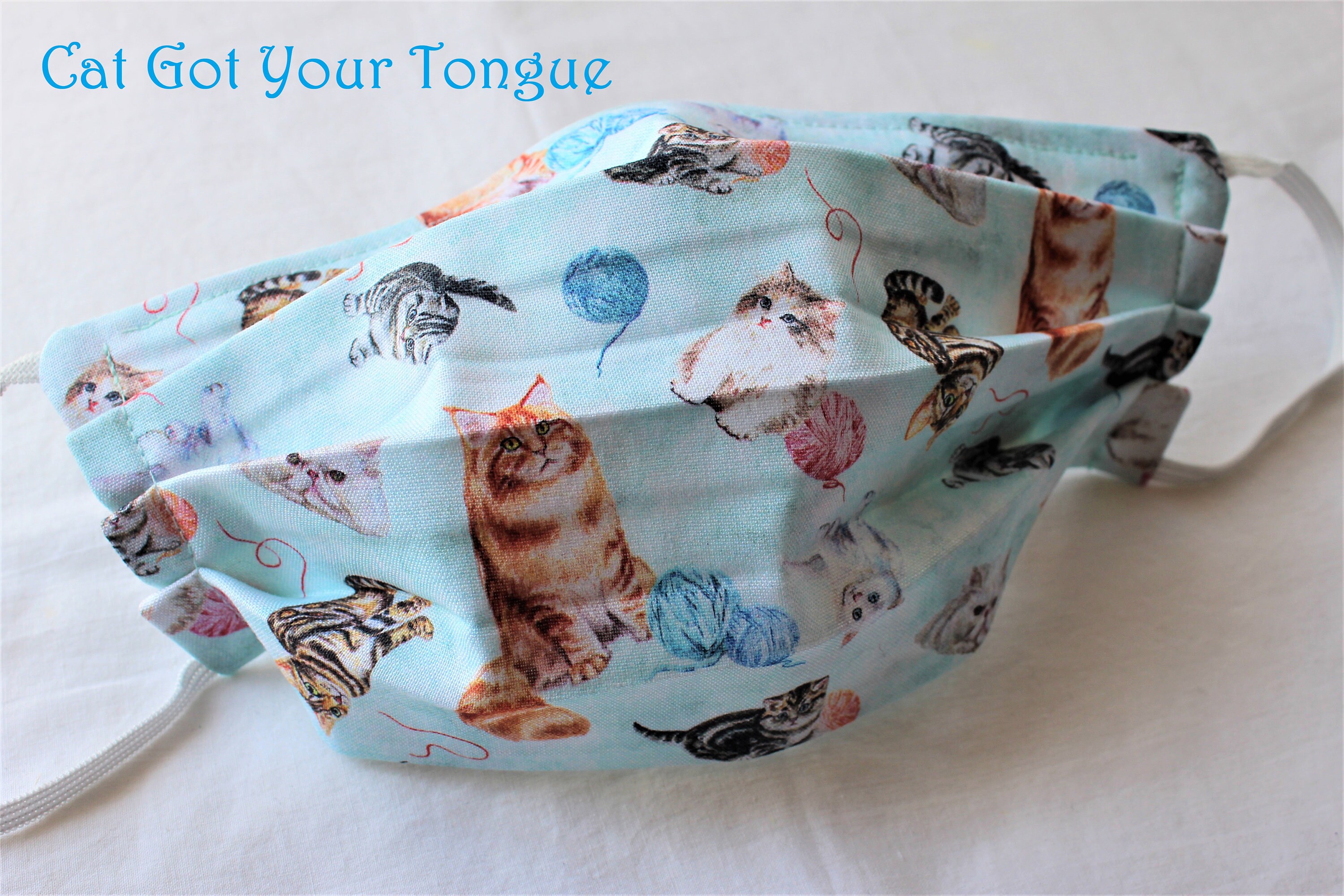 Cloth Face Mask 4 Ply with Nose Wire 100% Cotton Novelty | Etsy