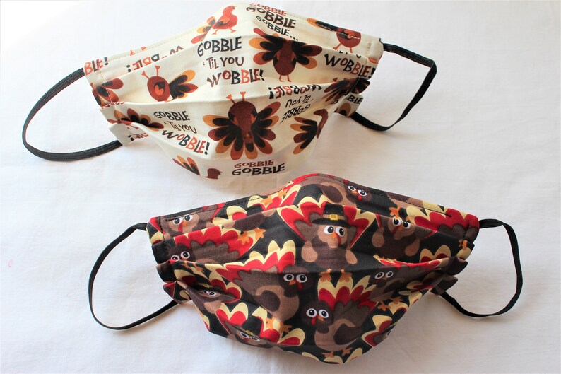 Fall and Woodland Cloth Face Mask- 4 Layers With Nose Wire- 100% Cotton ...