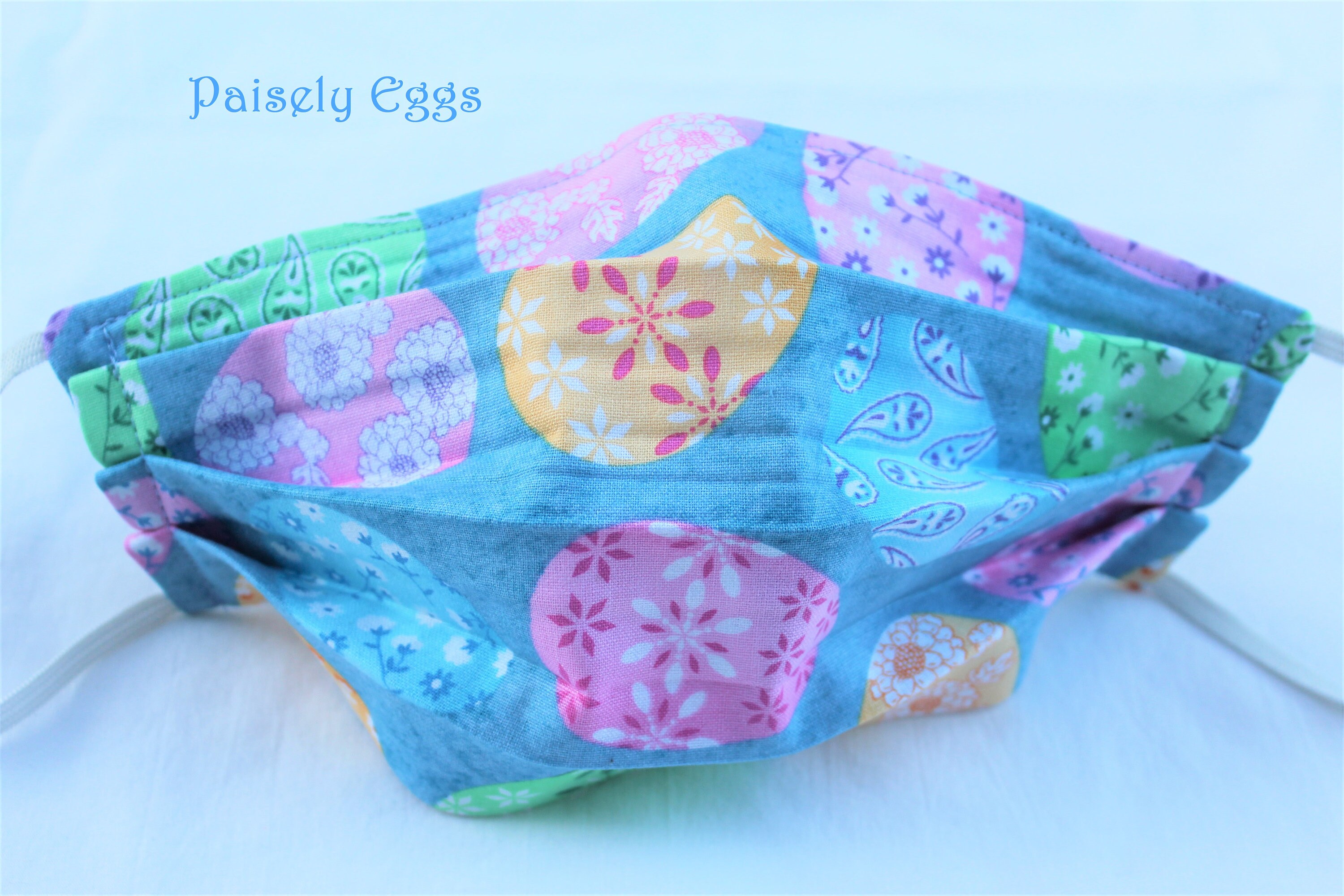 Spring Pastel Cloth Face Mask, 4 Ply With Nose Wire, 100% Cotton Spring ...
