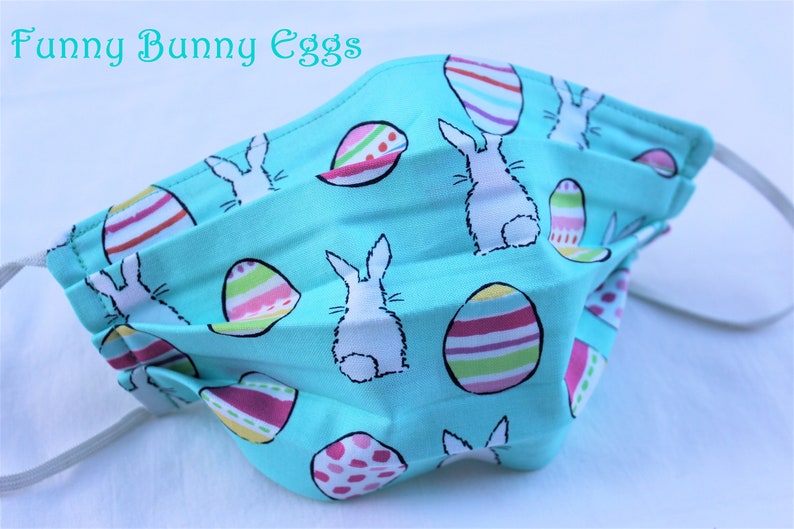 Spring Pastel Cloth Face Mask, 4 Ply With Nose Wire, 100% Cotton Spring ...