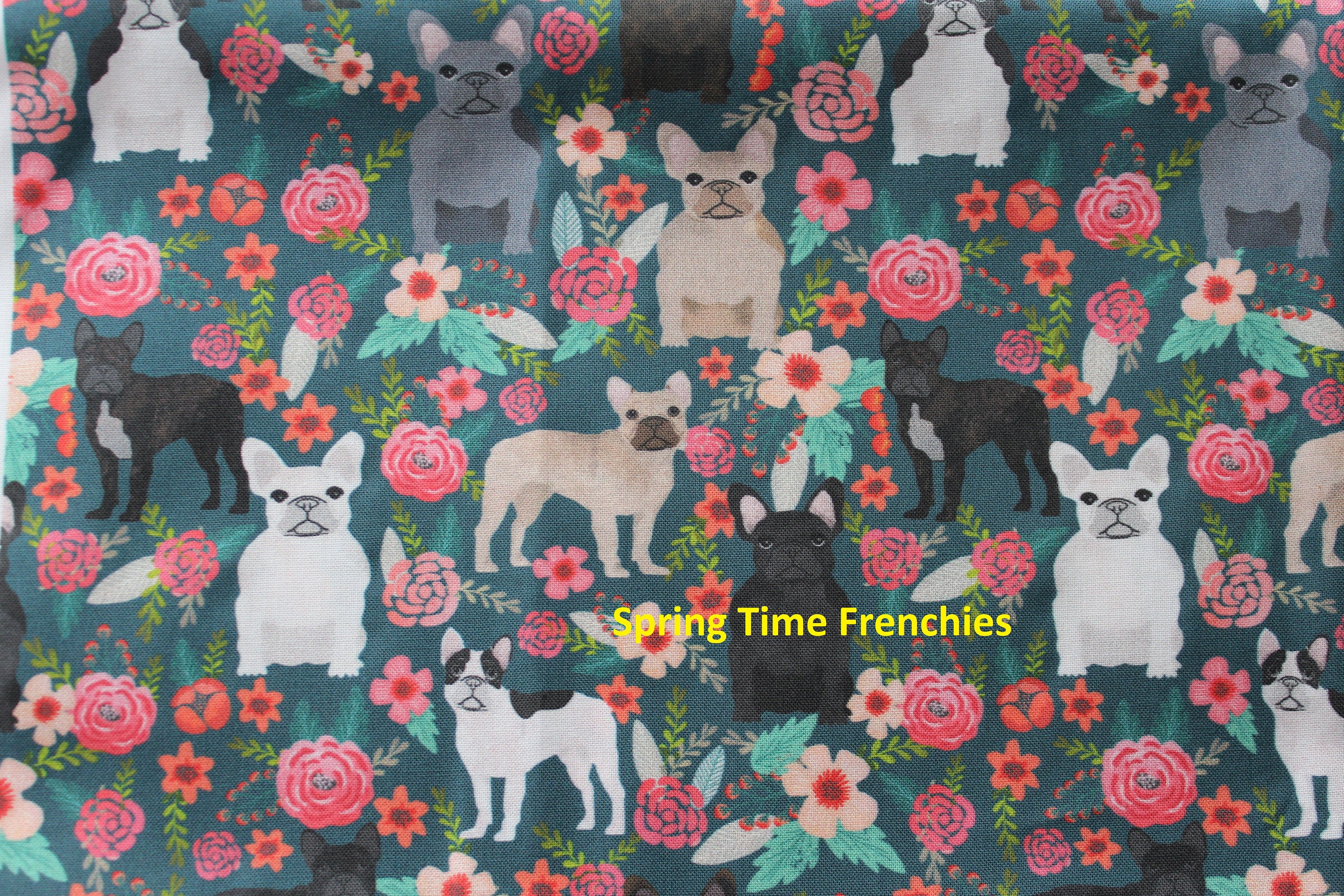 French Bulldog Cloth Face Mask-4 Ply With Nose Wire- 100% Cotton ...