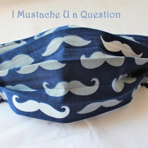 Cloth Face Mask- 4 Ply With Nose Wire- 100% Cotton Novelty Prints ...