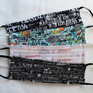 Cloth Face Mask- 4 Ply With Nose Wire 100% Cotton Back to School ...