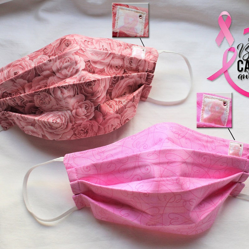 Breast Cancer Mask - Etsy