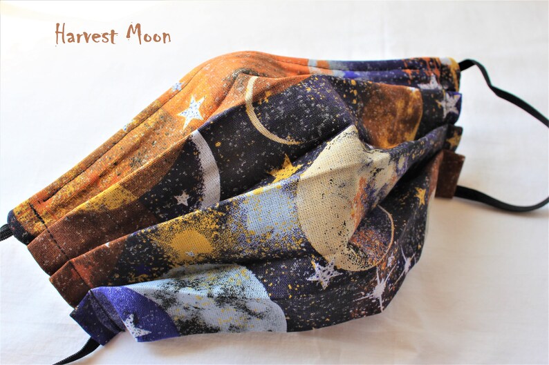 Fall Cloth Face Mask 4 Ply With Nose Wire 100% Cotton Fall, Face Mask ...