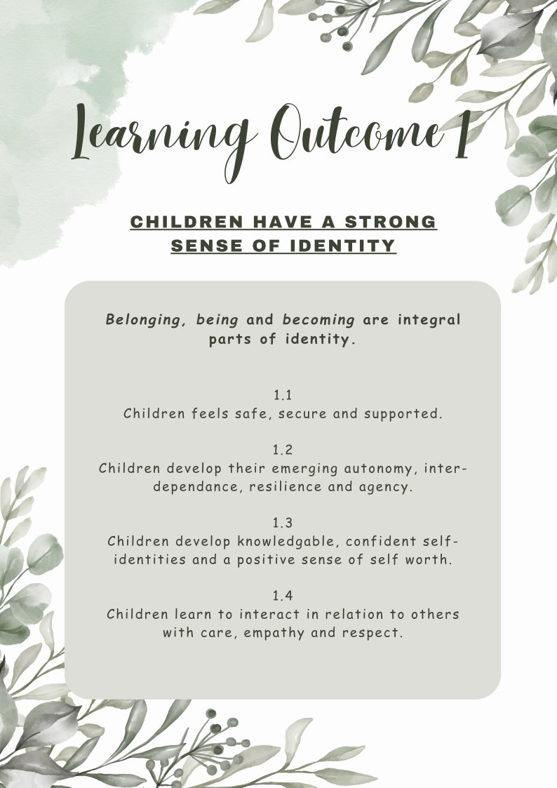 EYLF Version 2.0 Introductory Bundle Eucalyptus - Etsy Australia