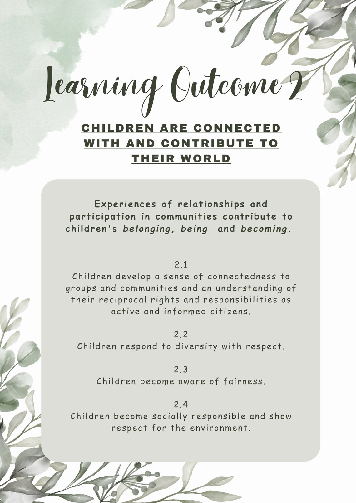 EYLF Version 2.0 Introductory Bundle Eucalyptus - Etsy Australia