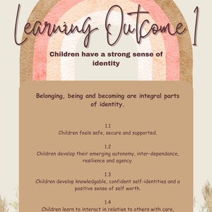 EYLF Version 2.0 Introductory Kit Rainbow - Etsy Australia