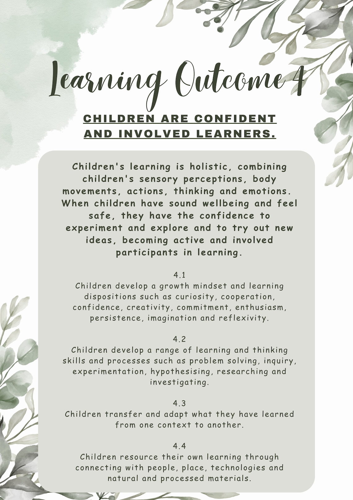 EYLF Version 2.0 Introductory Bundle Eucalyptus - Etsy Australia