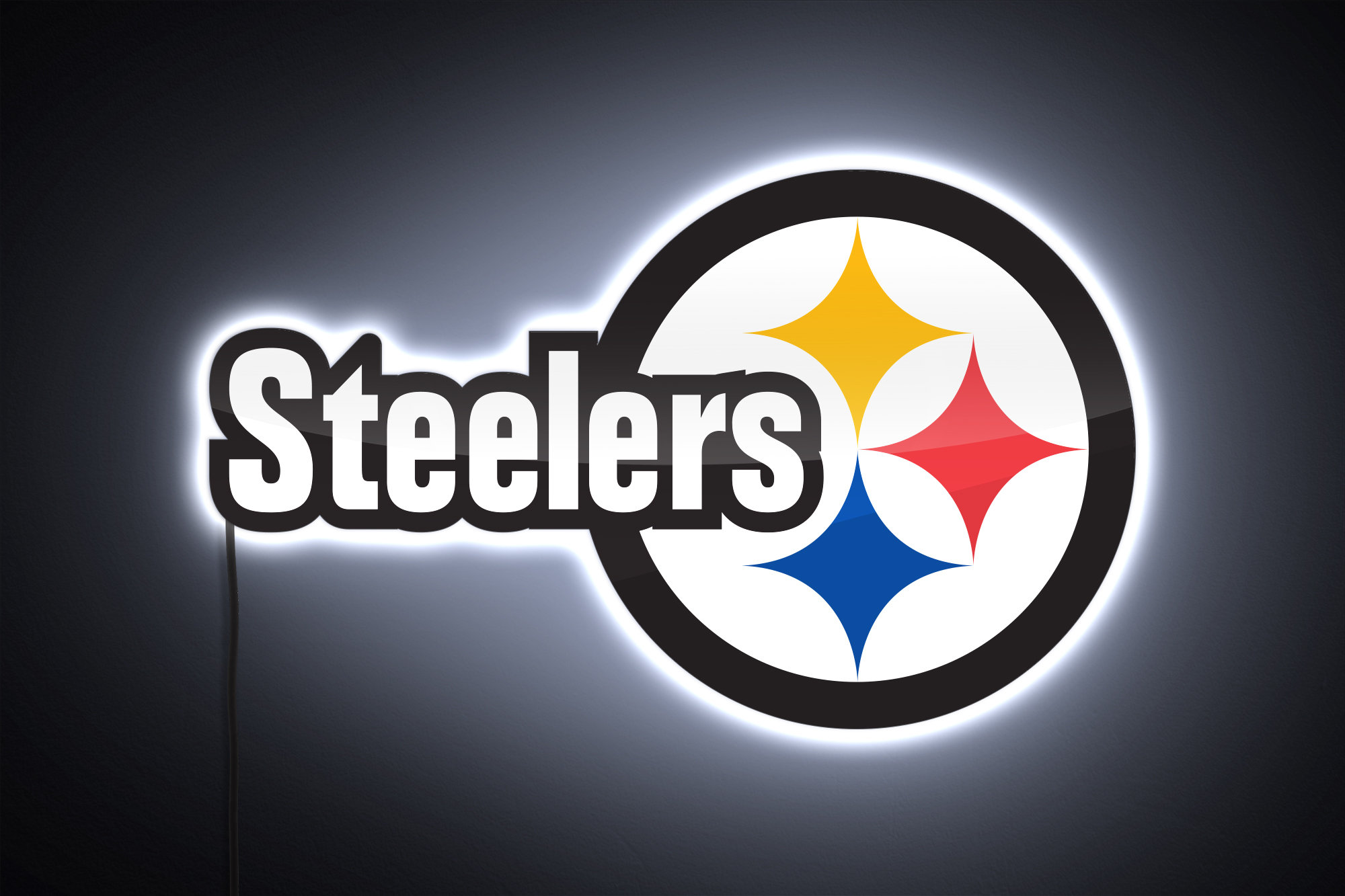 Pittsburgh Steelers LED Backlit Sign NFL Football Wall Decor | Etsy